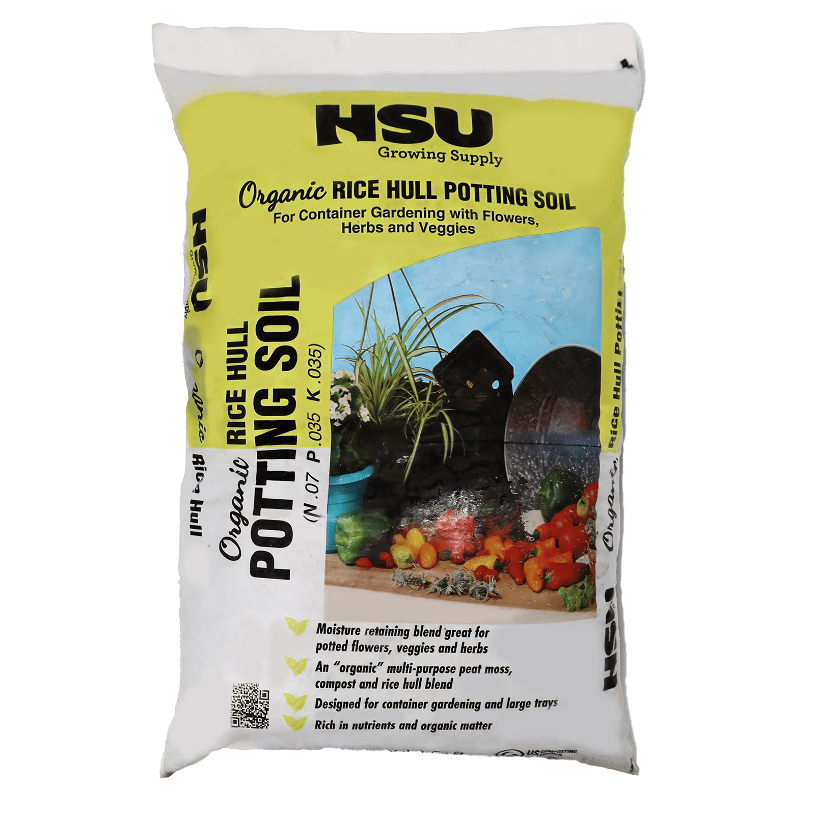 Hsu Organic Rice Hull Potting Soil | Hsu Growing Supply | Compost ...