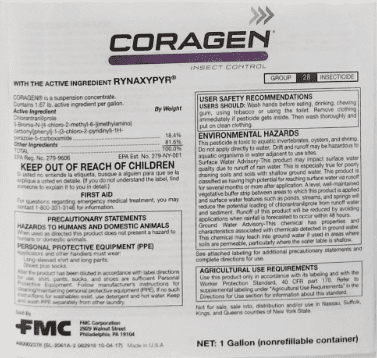 FMC Corporation Coragen - 1 gal jug | Hsu Growing Supply - soil mulch ...